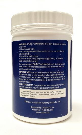 Nutrina Calmac with Melatonin, 5 oz (142 g) of Powder
