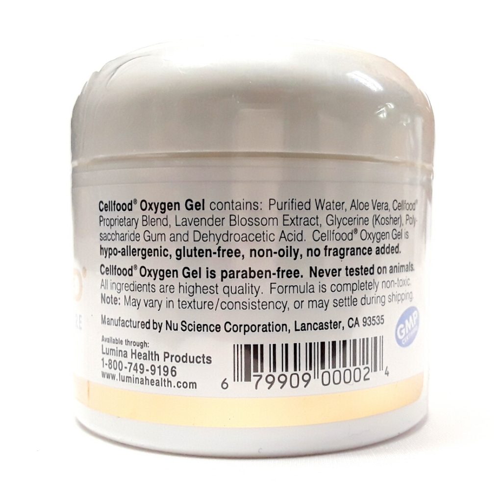Cell Food Oxygenating Skin Care - Oxygen Gel