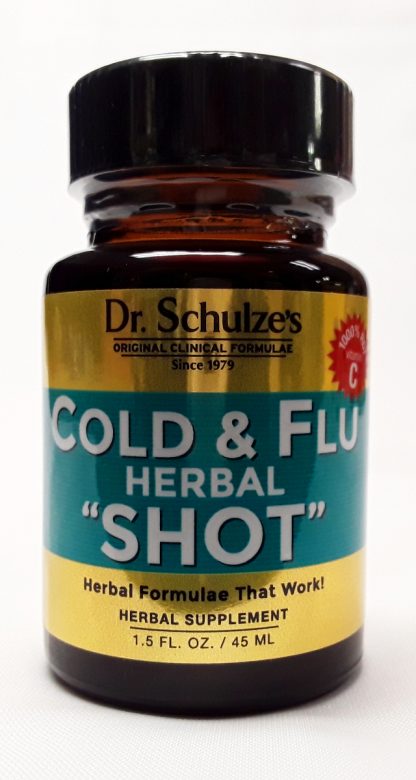 Dr. Schulze's Cold and Flu Shot 1.5 oz single bottle