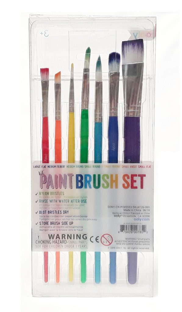 Ooly Lil Paint Brush Set, set of 7