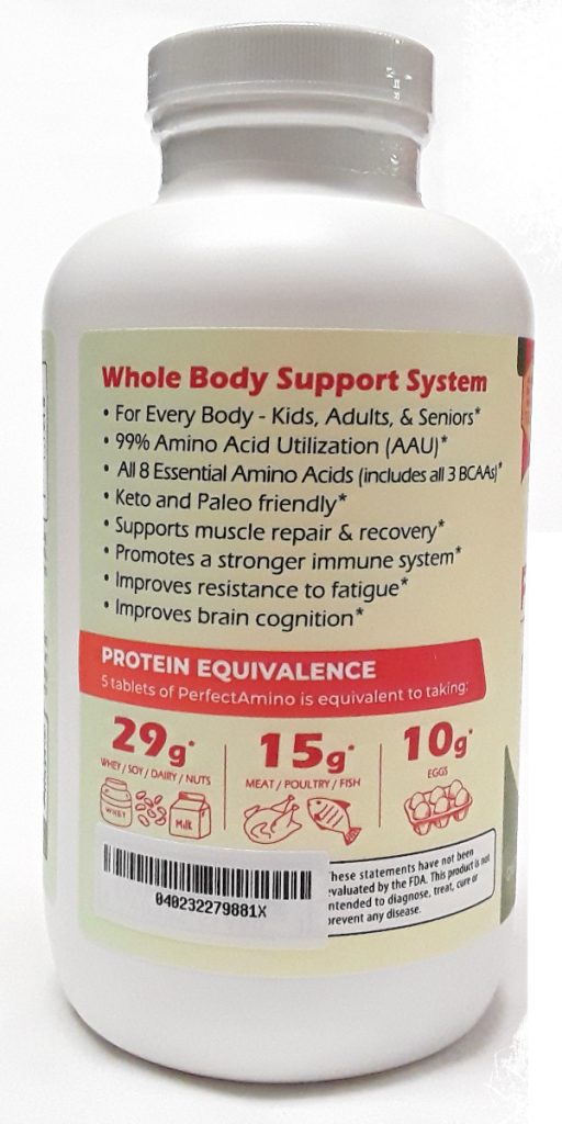BodyHealth Perfect Amino 600 Tablets - One Stoppe Shoppe...