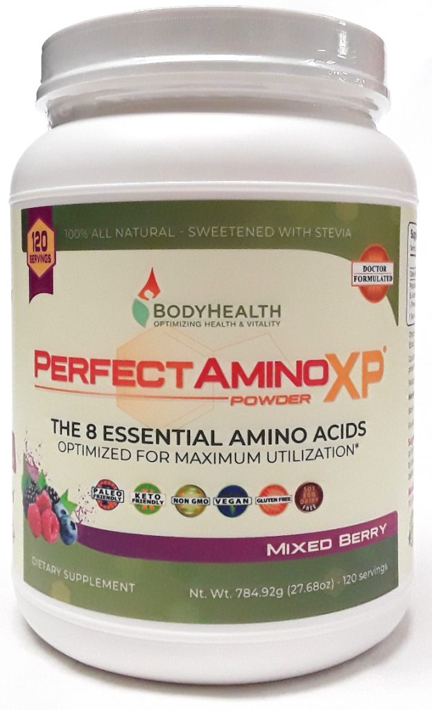 BodyHealth PerfectAmino XP Powder, Mixed Berry, (27.68 oz Jar) 120 ...