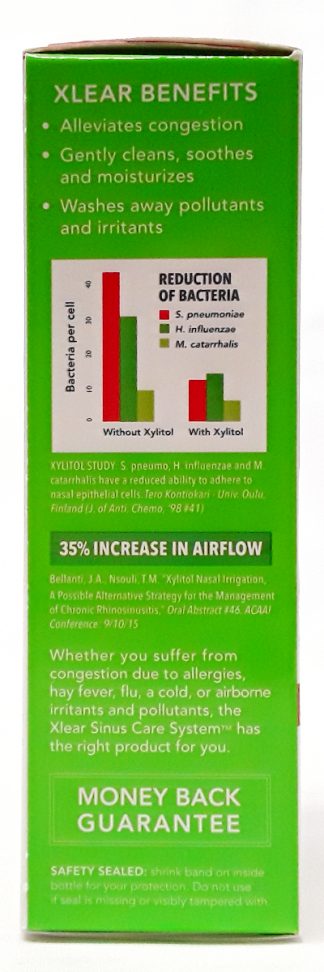 Xlear Xylitol and Saline Nasal Spray 1.5 fl oz Metered Dose