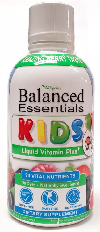 Wellgenix Balanced Essentials Kids Liquid Vitamin Plus