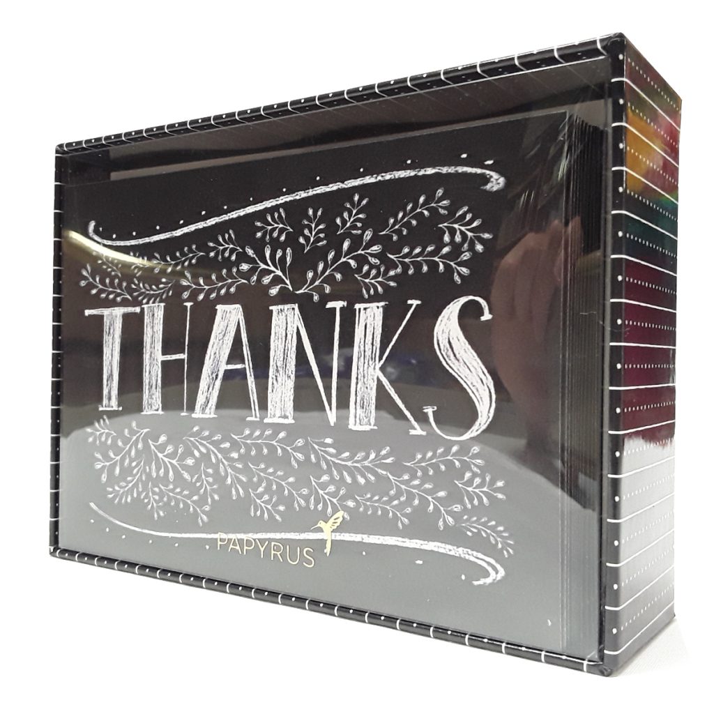 Papyrus Floral Chalkboard Boxed Blank Thank You Cards And Envelopes, 14 ...