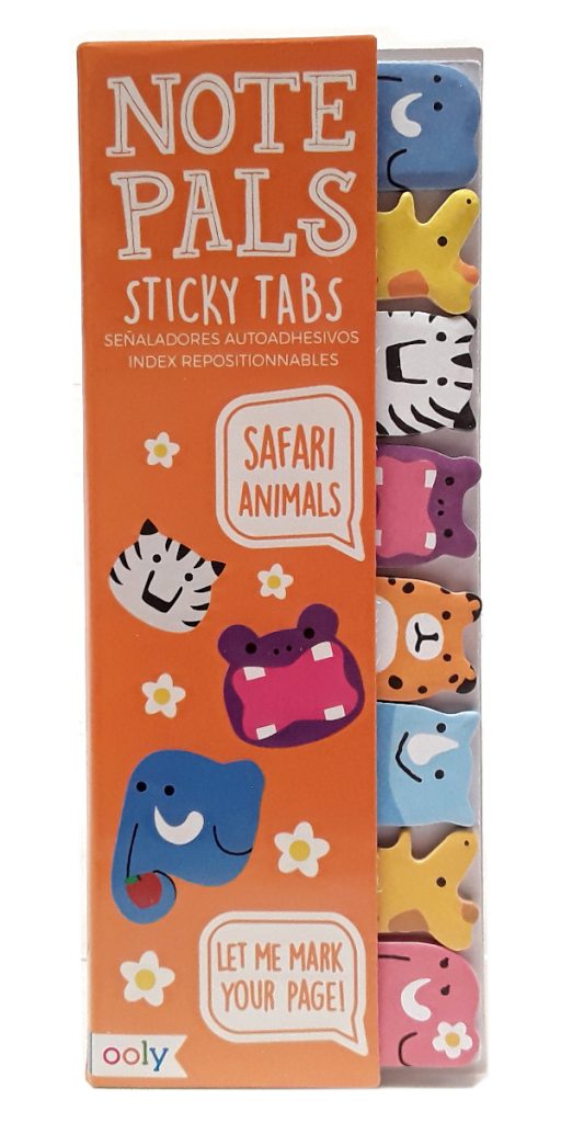 Ooly note pals sticky tabs safari animals