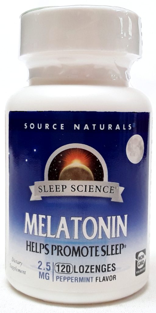 Source Naturals Melatonin 2.5mg 120 Lozenges Peppermint Flavor