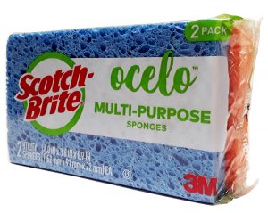 Scotch-Brite® Ocelo™ Multi-purpose utility sponges 2 Pack