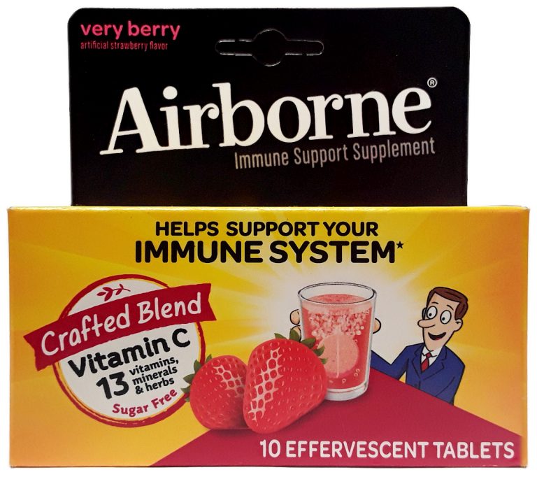 Airborne Strawberry Effervescent Tablets, 10 Count