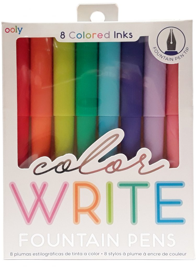 Ooly color write fountain pens set of 8