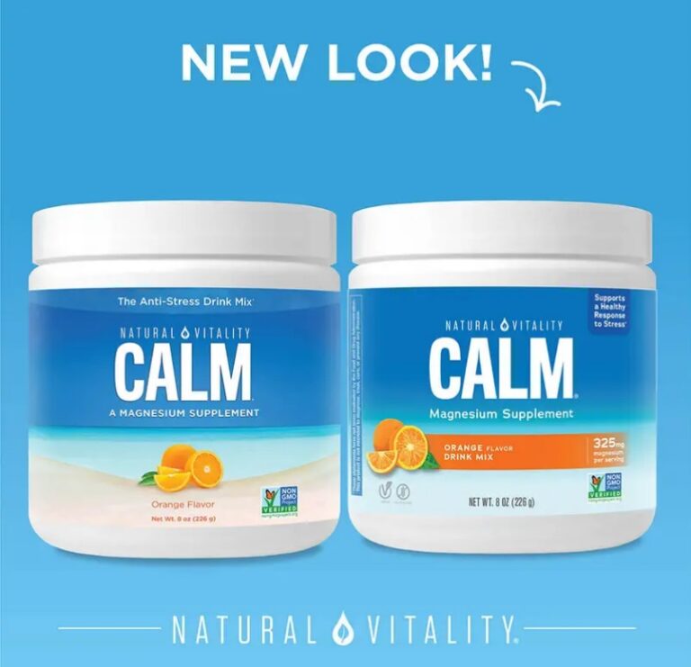 Natural Vitality CALM® Magnesium Powder, Orange Flavor 8 oz